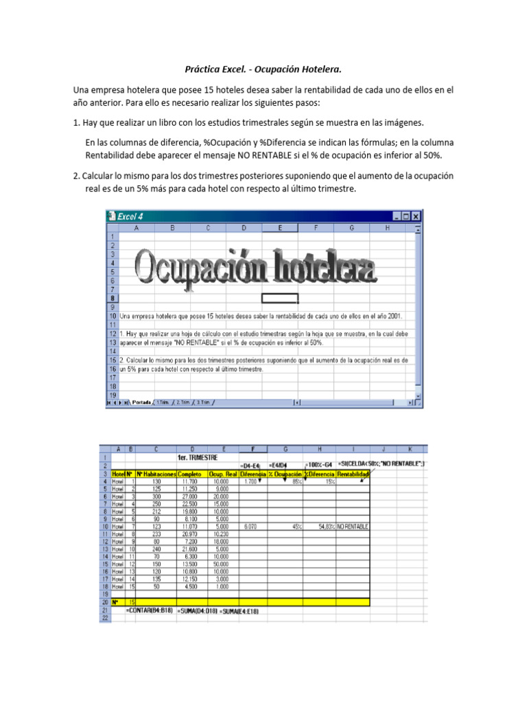 Práctica Excel | PDF
