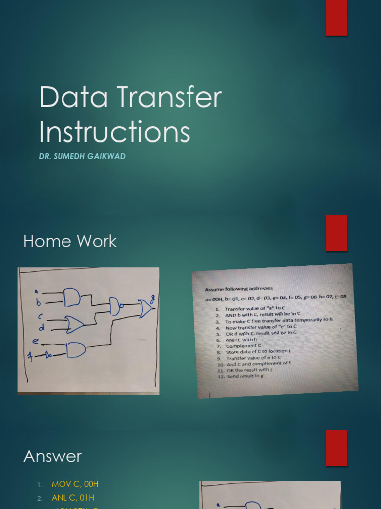 7.data Transfer Instructions | PDF