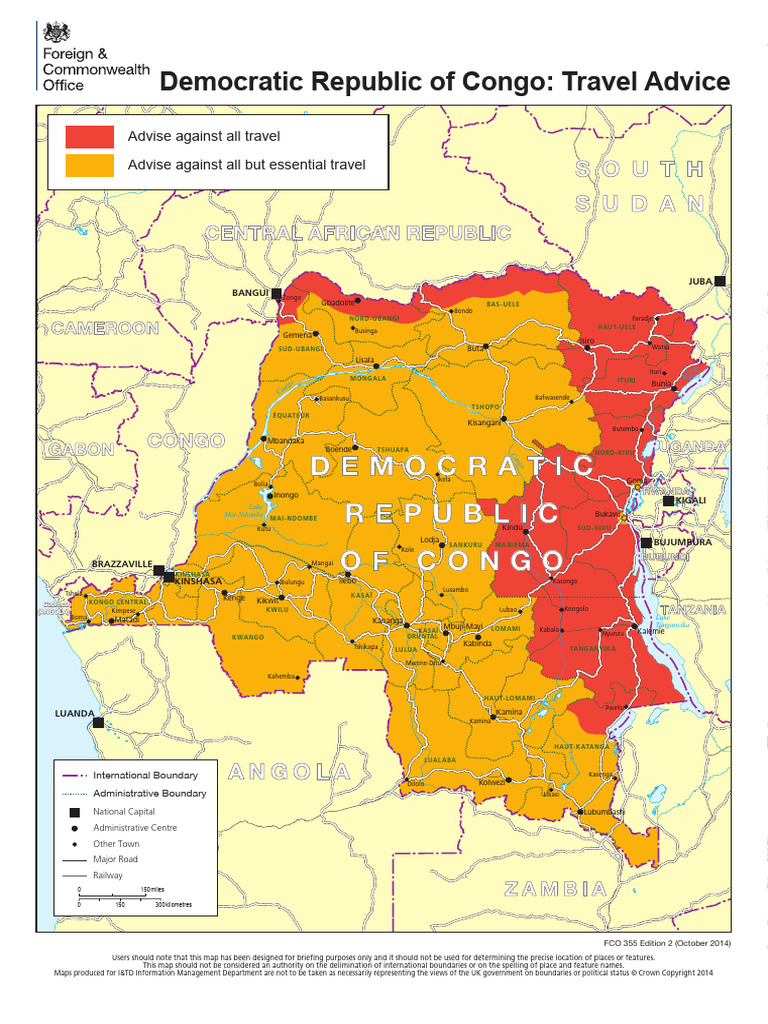 FCO 355 - Democratic Republic of Congo Travel Advice Ed2 | PDF