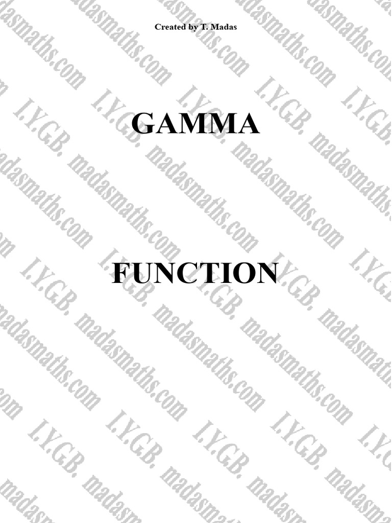 gamma_and_beta_functions | PDF | Coordinate System | Integral