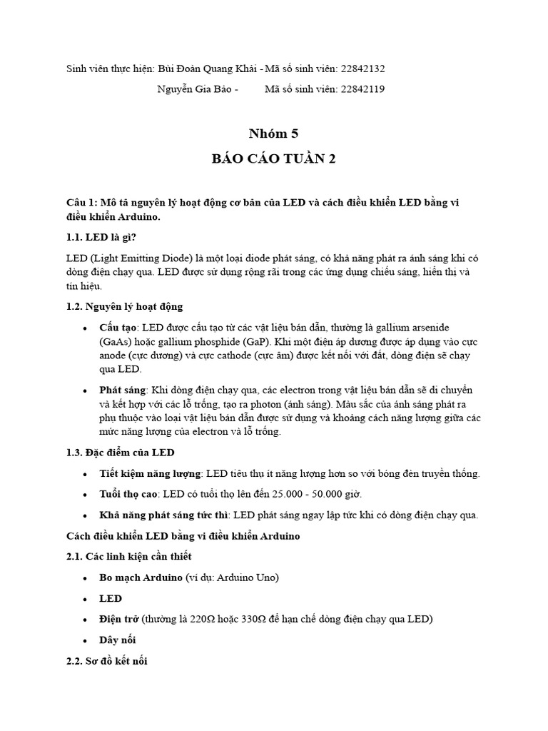 BAO CAO TUAN 2 (1) | PDF