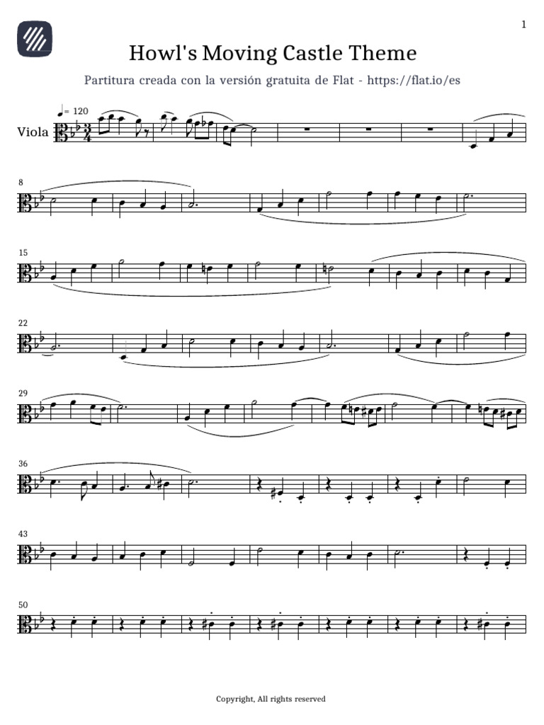 Howl's Moving Castle Theme | PDF