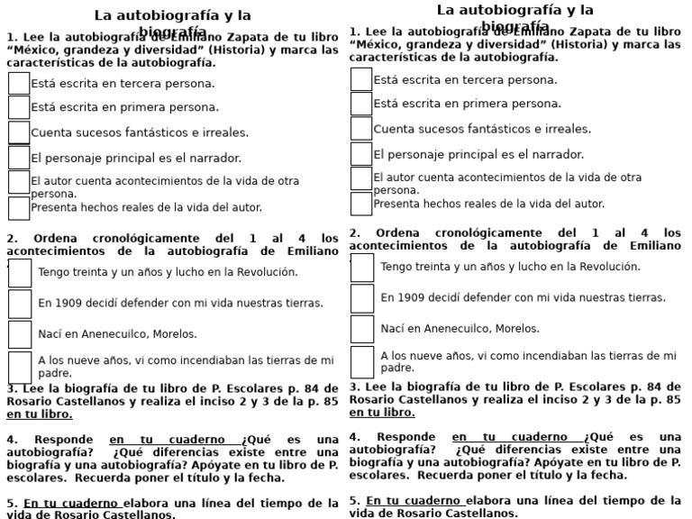 Autobiografia | PDF | Autobiografías | Escritura
