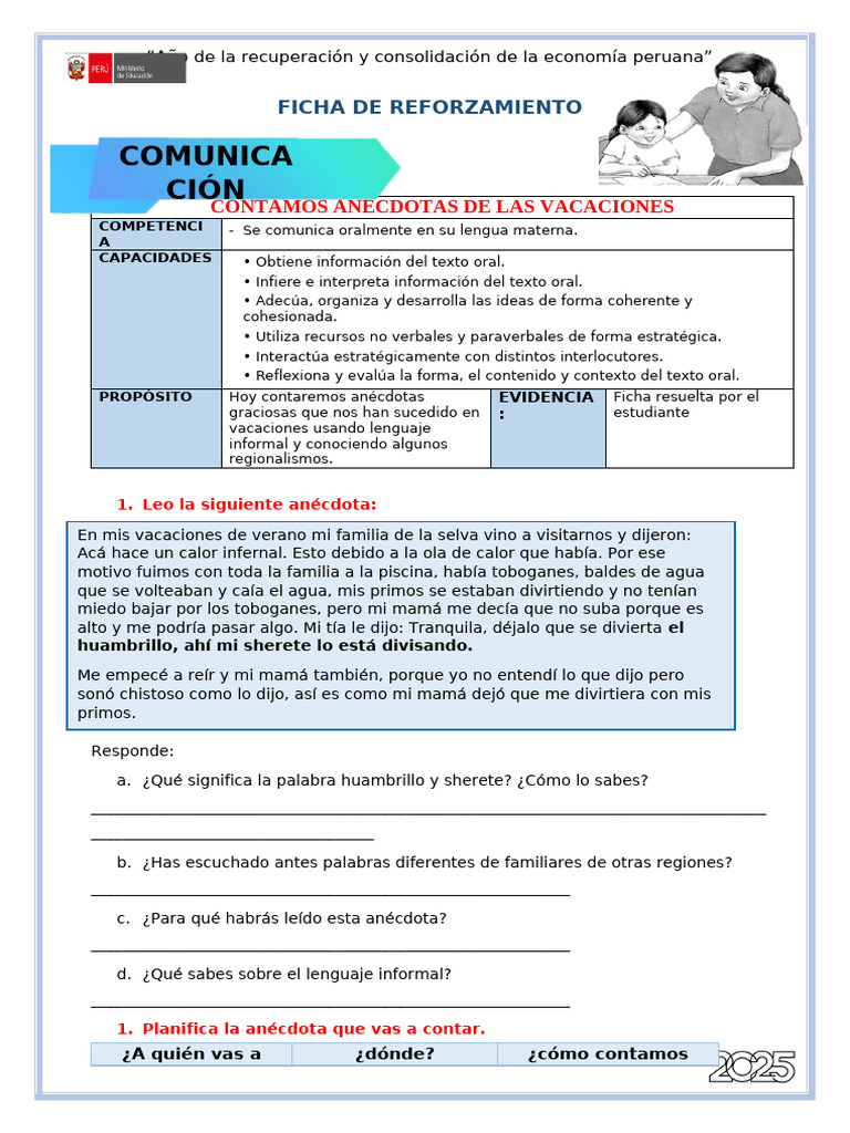 F.ref. Comu Contamos Anecdotas | PDF | Comunicación humana