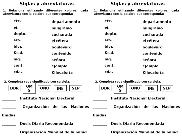 Siglas | PDF