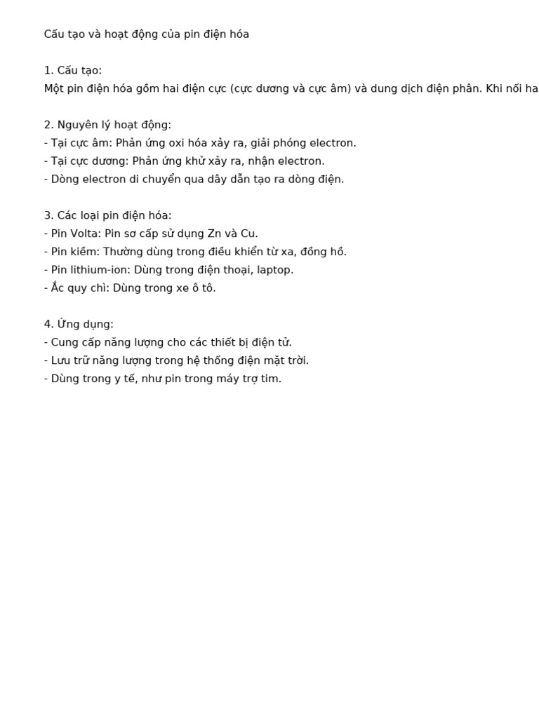 Bai 2 Pin Dien Hoa | PDF