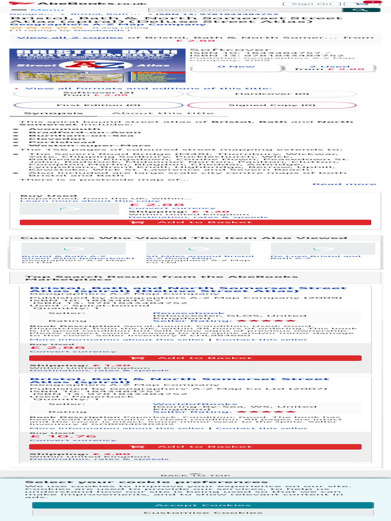 Bristol, Bath & North Somerset Street Atlas (Spiral) (Deluxe Street Atlas) - AbeBooks ...