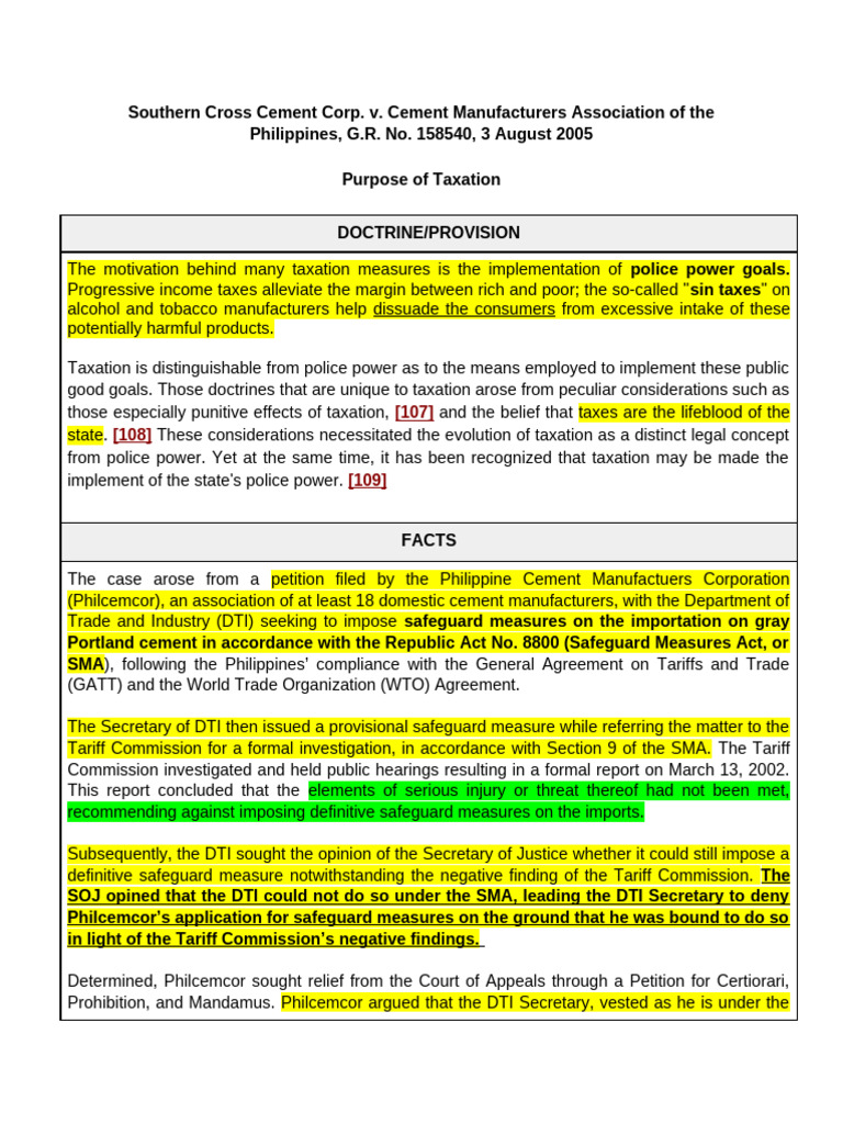1. Final-Southern Cross Cement Corp. v. Cement Manufacturers ...
