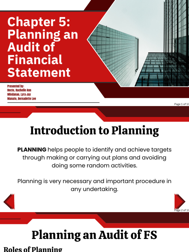 A&AP Chapter 5 & 6 PPT Report | PDF | Internal Control | Audit