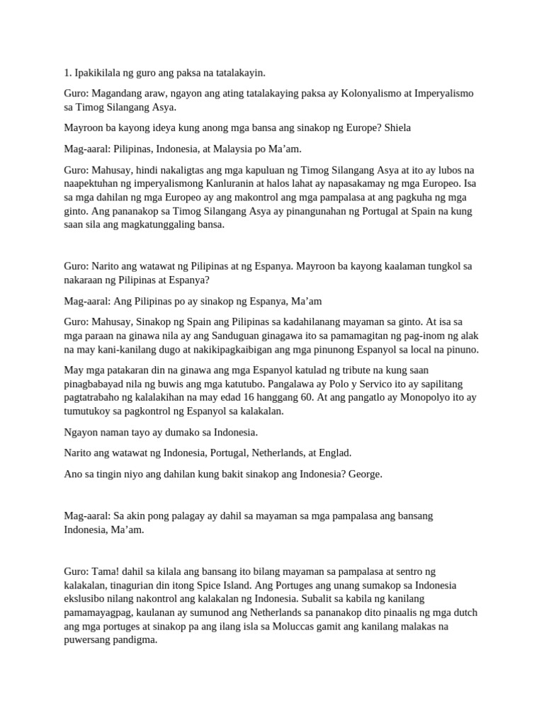 paksang-aralin | PDF