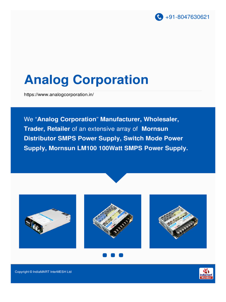 Analog Corporation | PDF | Power (Physics) | Electricity