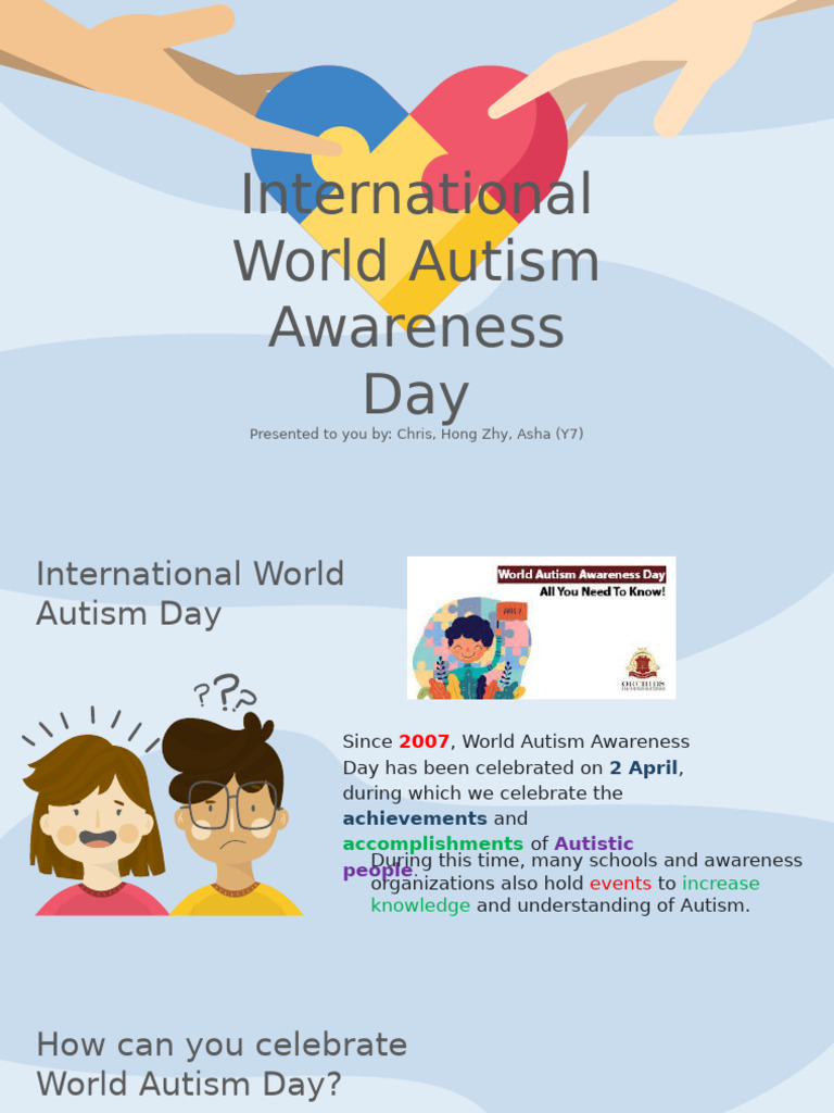 World Autism Awareness Day Overview | PDF | Autism | Disability