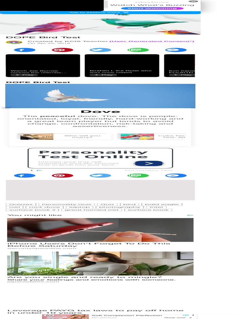 DOPE Bird Test | PDF