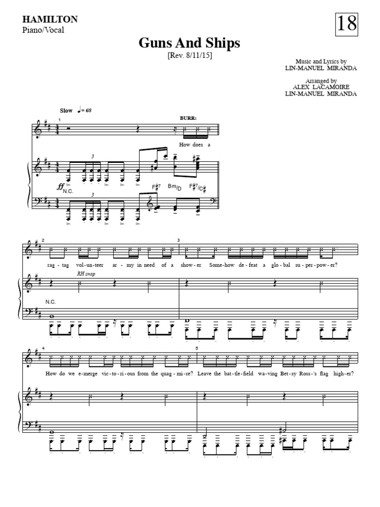 Guns and Ships - Hamilton | PDF