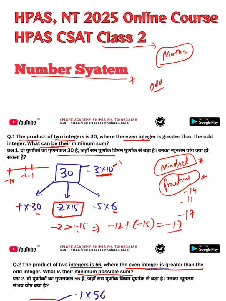 HPAS, NT 2025 - HPAS CSAT Class 2 | PDF