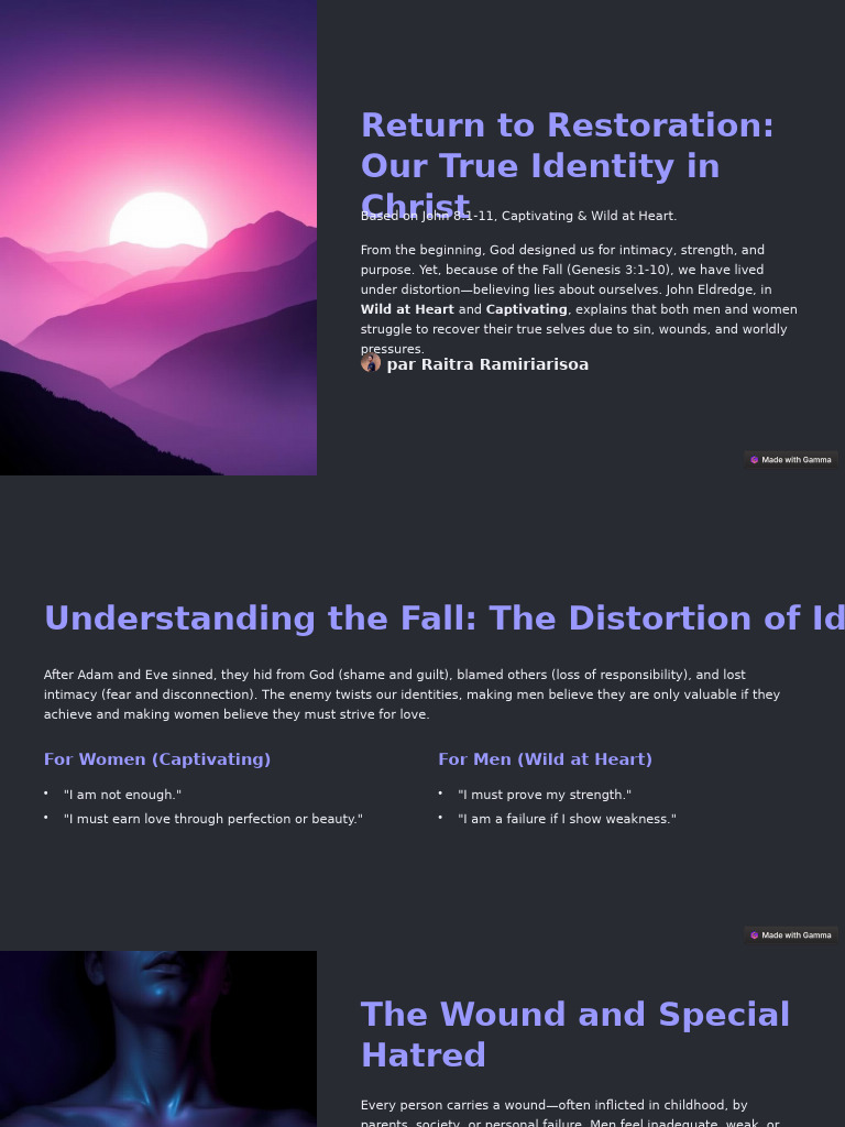Restoration of Identity in Christ | PDF | Jesus | Forgiveness