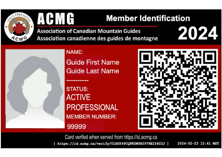 2024 ACMGMember Id Sample | PDF