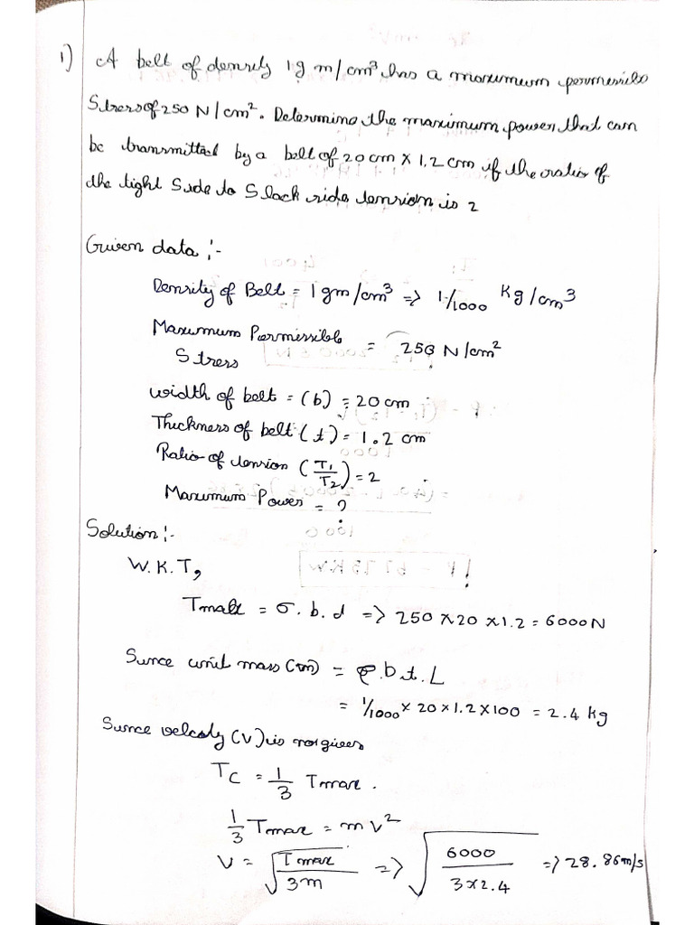 22bme313 Co1 Class Test | PDF