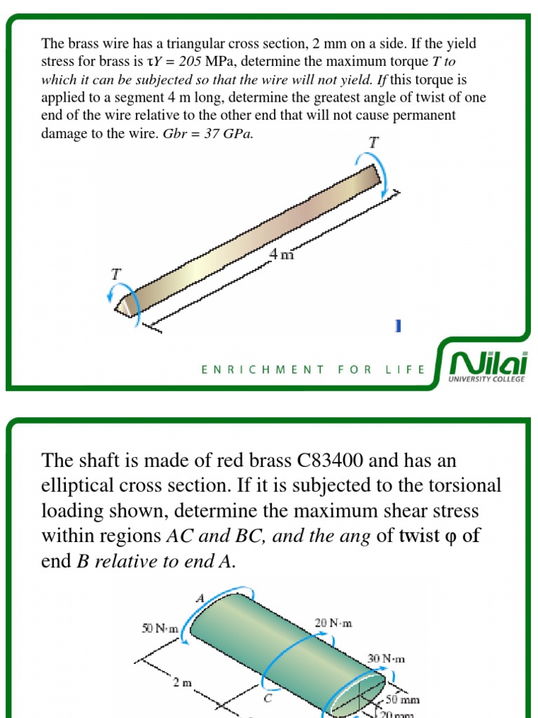 Torque and Twist Analysis for Brass | PDF | Science & Mathematics