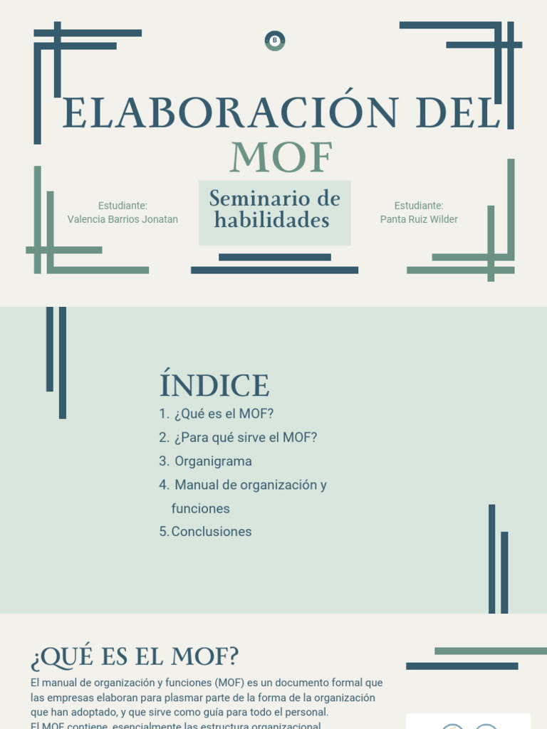 Tarea de Seminario - MOF | PDF | Contabilidad | Business