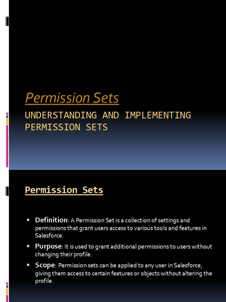 Salesforce Permission Sets Explained | PDF | Computer Science | Computing