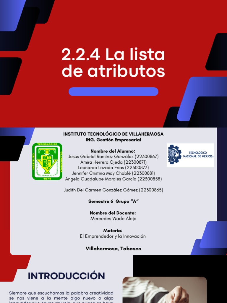 2.2.4 La Lista de Atributos | PDF | Creatividad