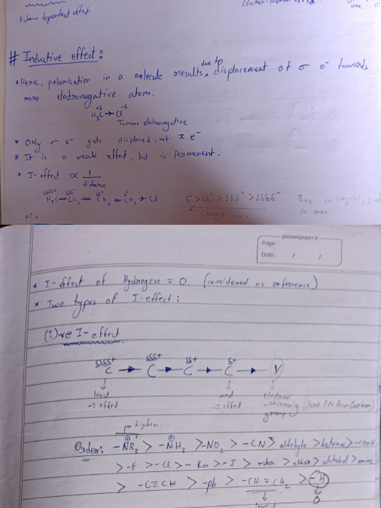 JEE Inductive Effect | PDF