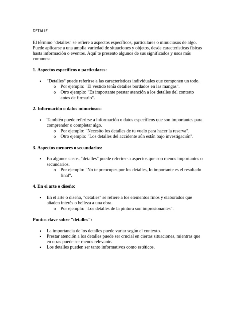 DETALLE | PDF