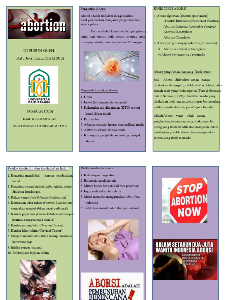 RATU Leaflet Aborsi PDF | PDF