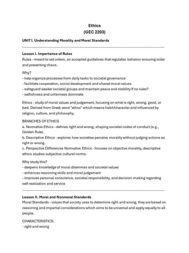 Understanding Ethics and Morality | PDF | Morality | Free Will