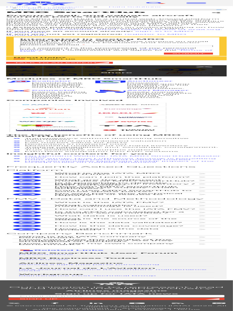Iata - Mro Smarthub | PDF | Market Value | Computing