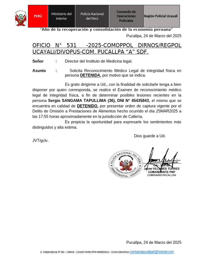 Oficios RML Actualizado | PDF | Perú | La violencia contra las mujeres