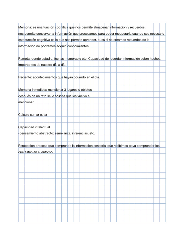 Tipos de Memoria y su Función Cognitiva | PDF
