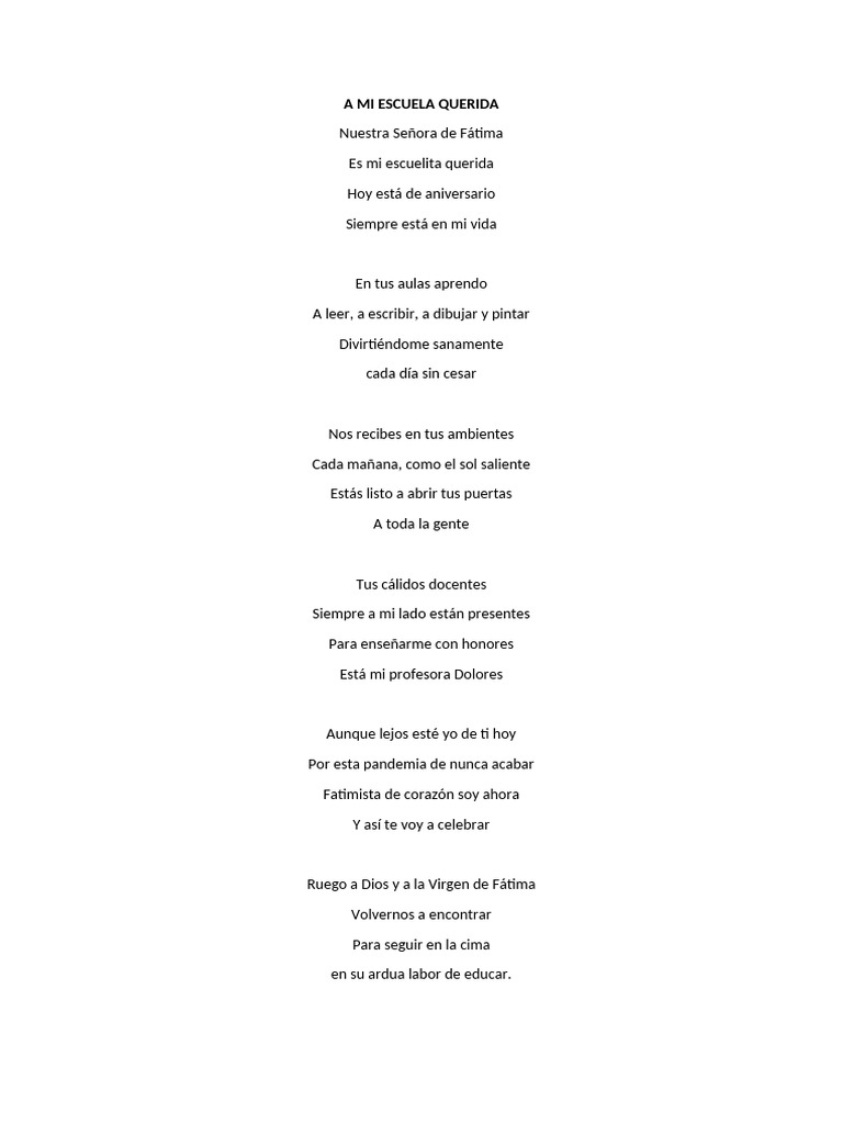 Aniversario de Nuestra Señora de Fátima | PDF