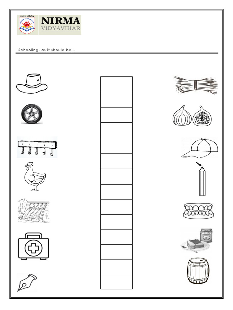 Sr.KG English Question Paper | PDF