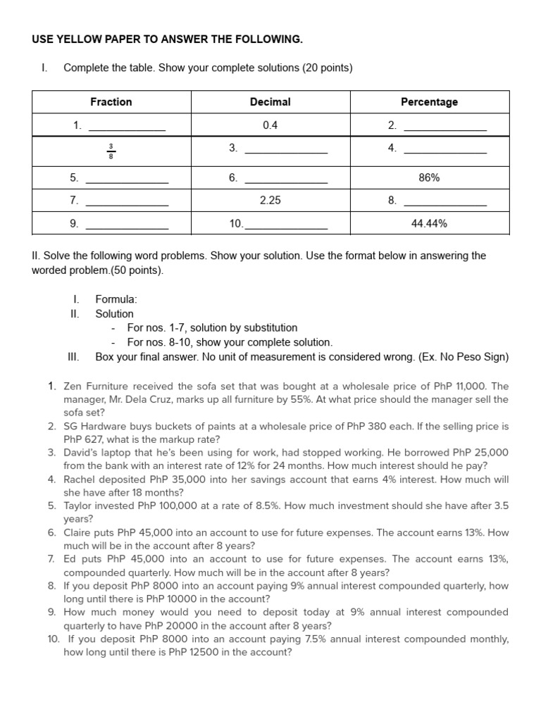 College Logic and Math - m3 (4) | PDF | Interest | Personal Finance