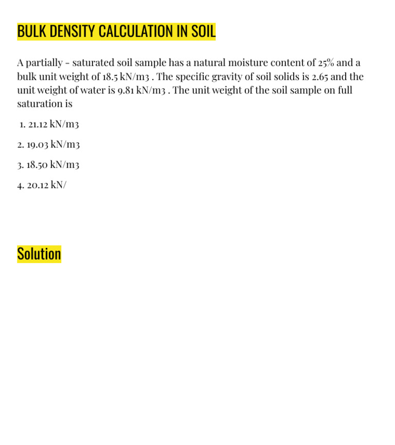 Bulk Density | PDF