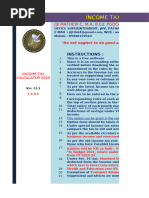 Income Tax Calculation Proforma Fy 2024 25 Ay 2025 26 | PDF | Taxation | Taxes