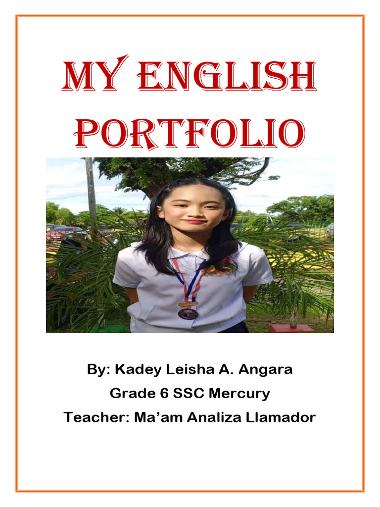 Kadey's Grade 6 English Portfolio | PDF