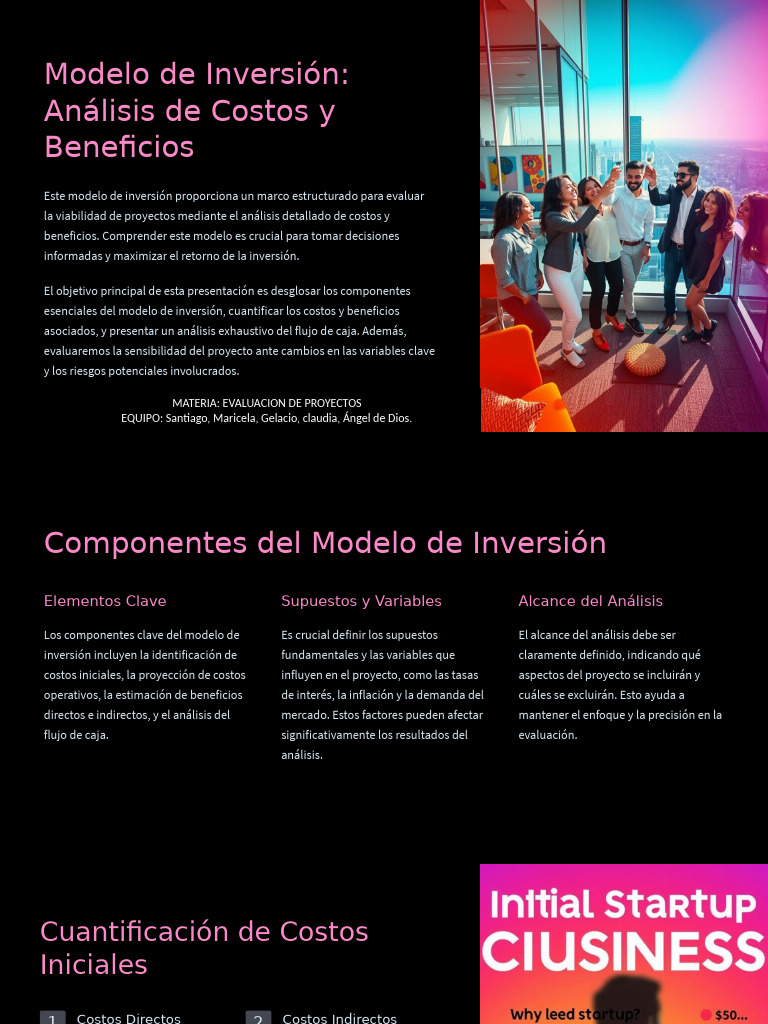 Análisis de Costos y Beneficios en Proyectos | PDF | Inversiones ...