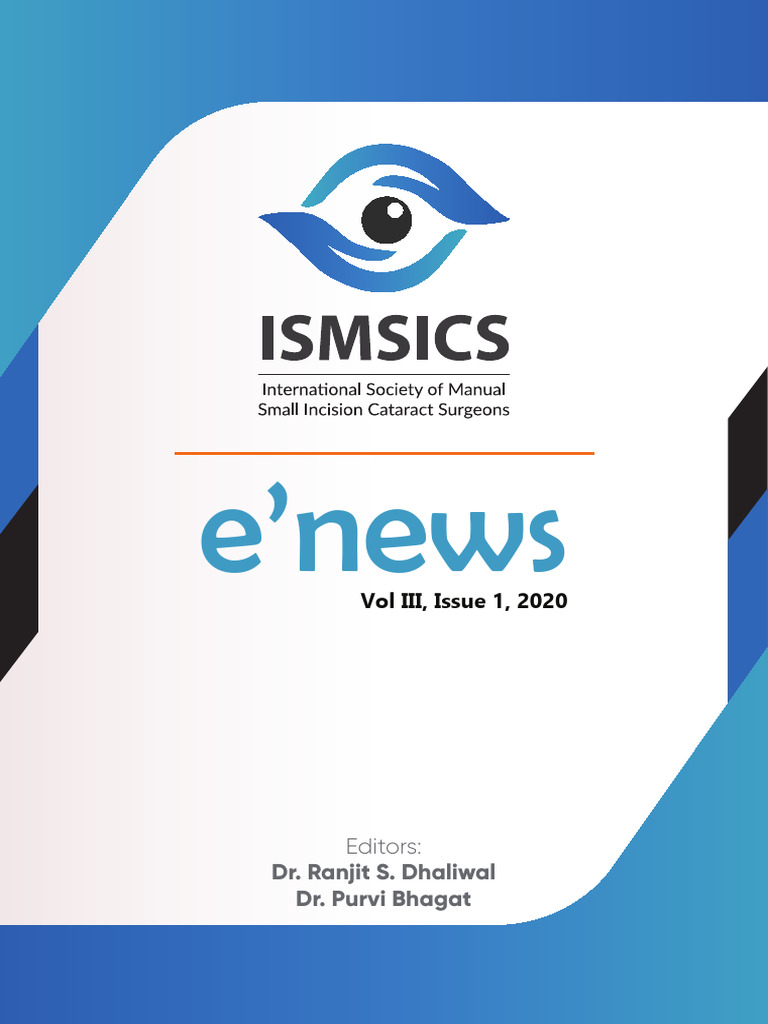 ISMSICS Newsletter: Legacy and Updates | PDF | Ophthalmology | Eye
