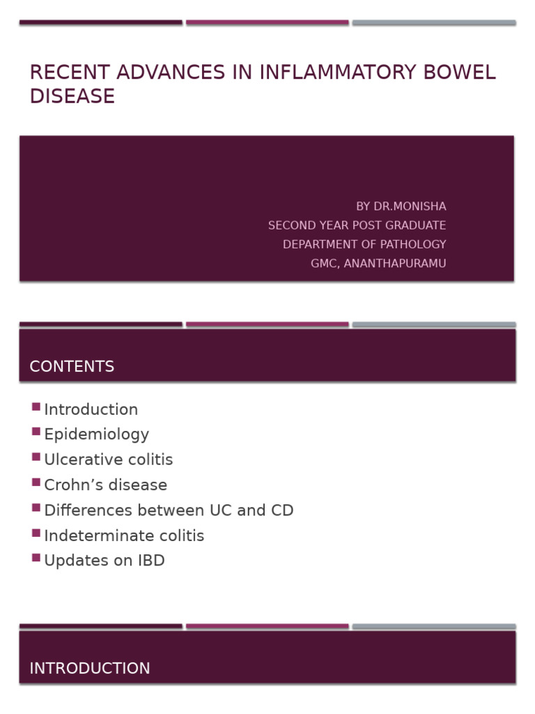 Recent Advances in Inflammatory Bowel Disease (Autosaved) | PDF | Crohn's Disease | Ulcerative ...