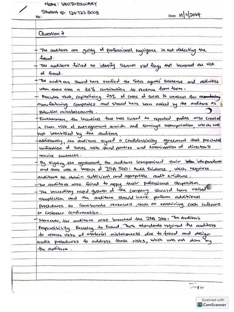 Auditing 2 Test | PDF