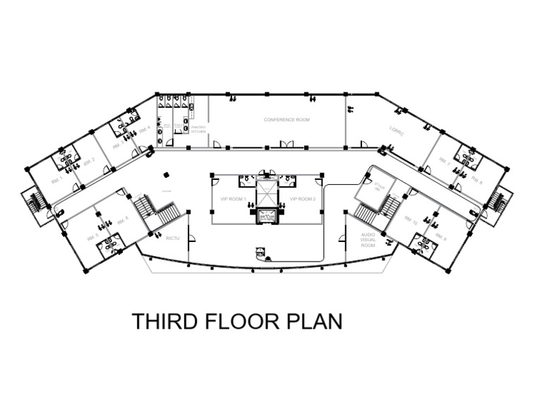 DILG BLDG Electronics Plan Third Floor | PDF