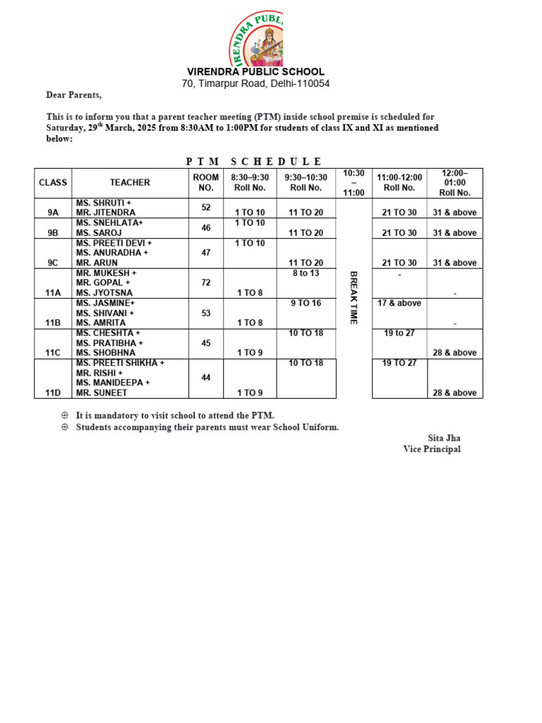 70, Timarpur Road, Delhi-110054: Virendra Public School | PDF