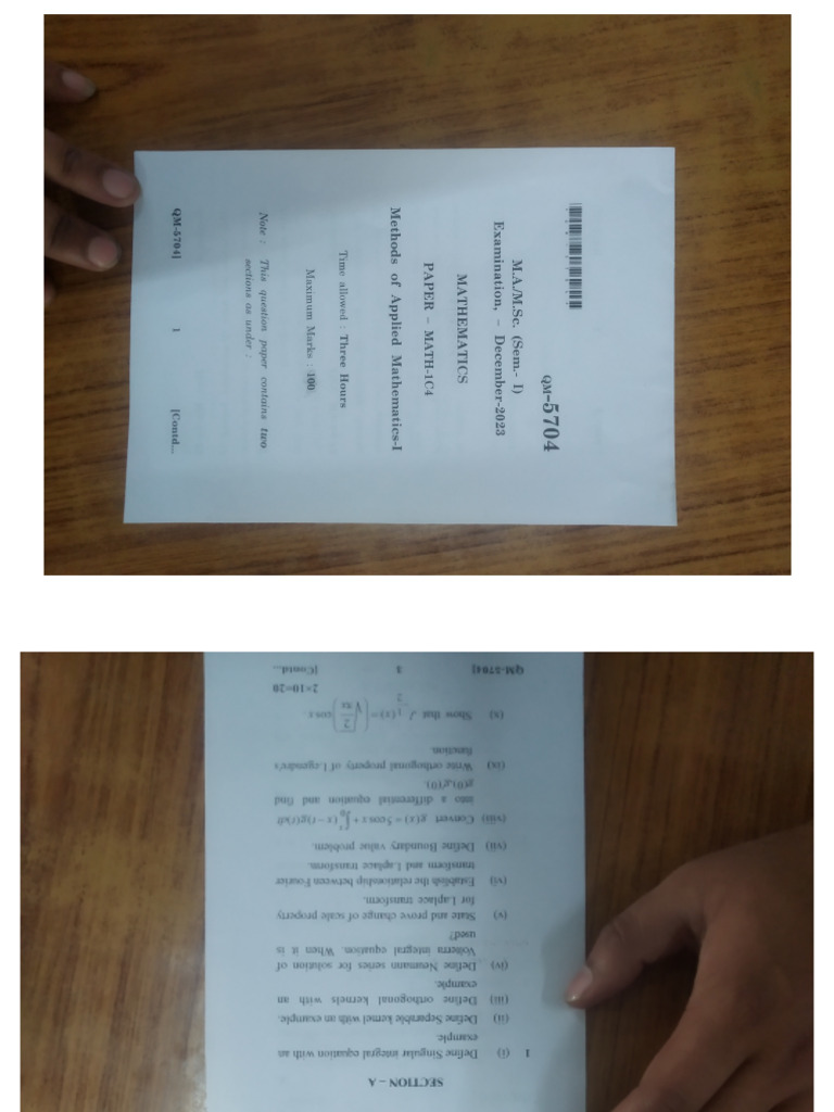 Methods of Applied Mat 1 | PDF