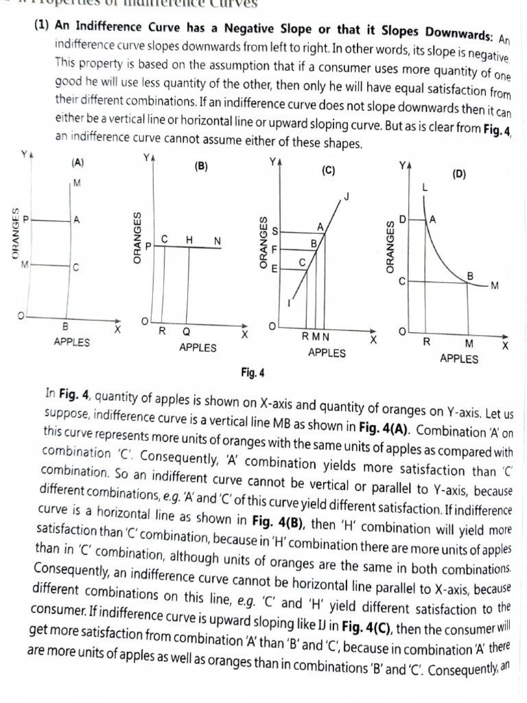 indifference curve properties | PDF | Analytic Geometry | Microeconomics