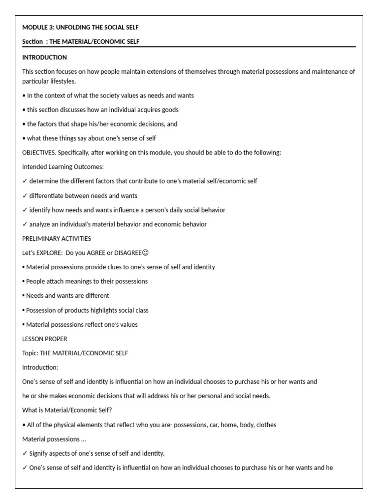 GEUSELF WEEK-8 Material-Self | PDF | Identity (Social Science) | Psychological Concepts