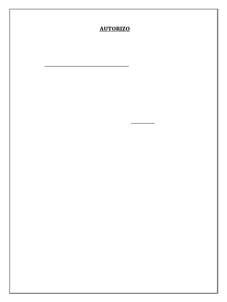 Autorizo Pasaporte | PDF