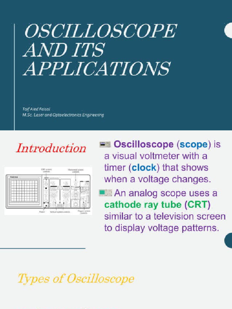 Oscilloscope | PDF